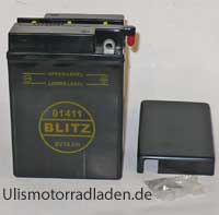 Battery 6V, for BMW R50-R69S (US-version), black