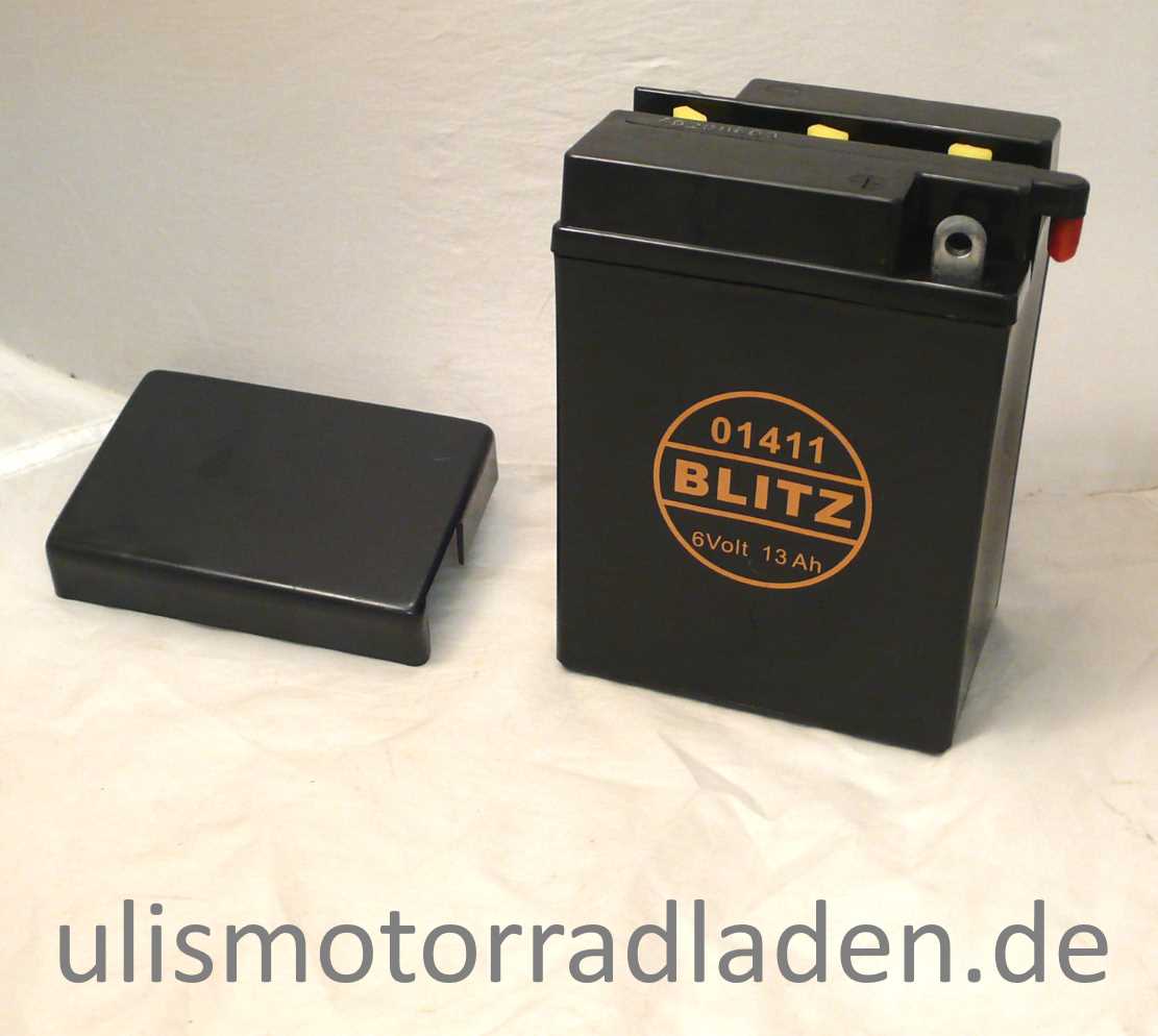 Batterie 6V, für BMW R50-R69S (US-Version), schwarz