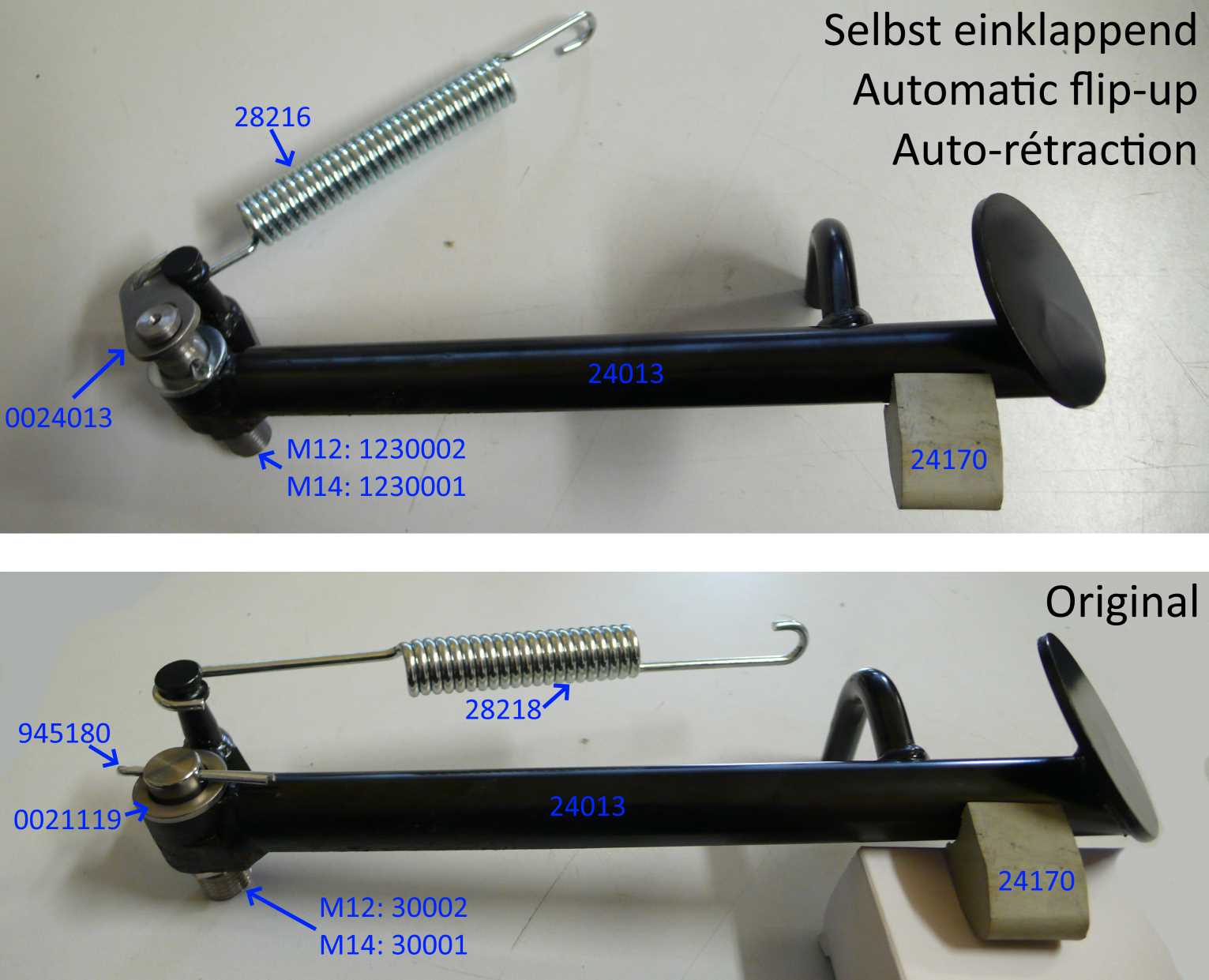 Side stand for BMW R50-R69S